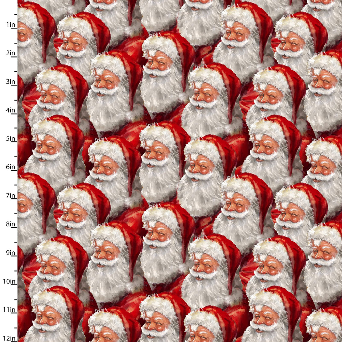 Smiling Santa Christmas Fabric | Sewing & Quilting Fabric | The Sewing ...