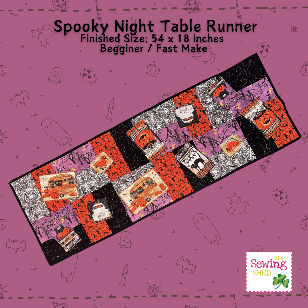 Spooky Night Table Runner Kit | Sewing & Quilting kits | The Sewing ...