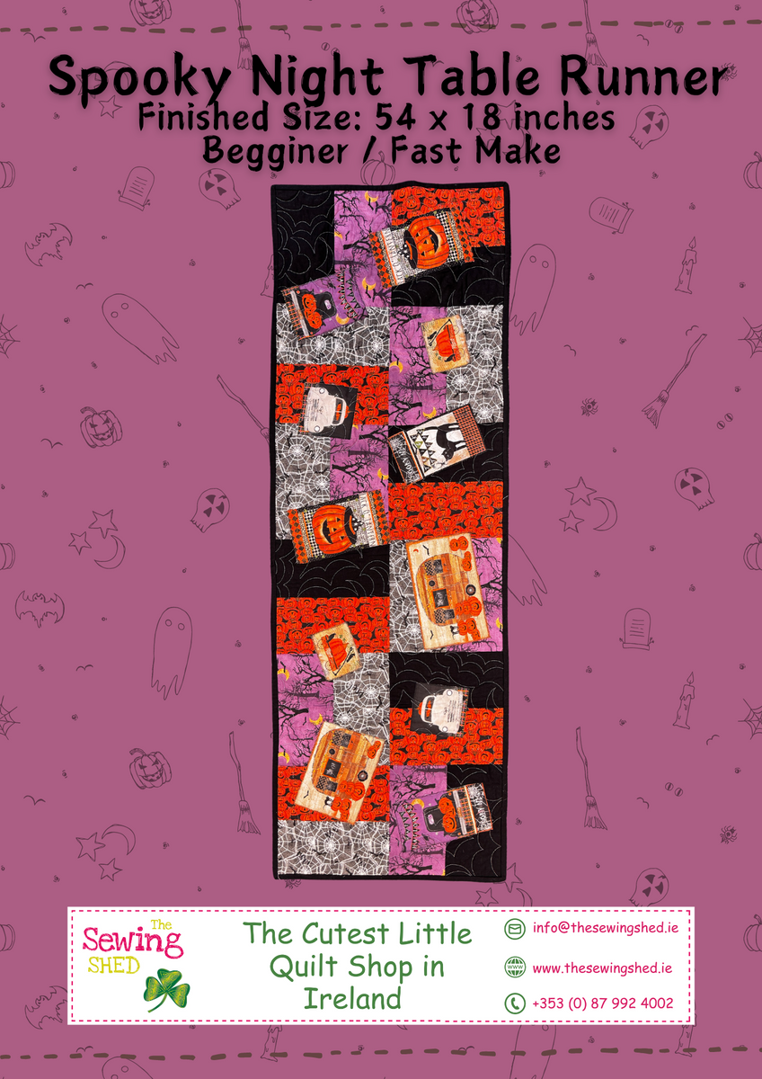 Spooky Night Table Runner Kit | Sewing & Quilting kits | The Sewing ...