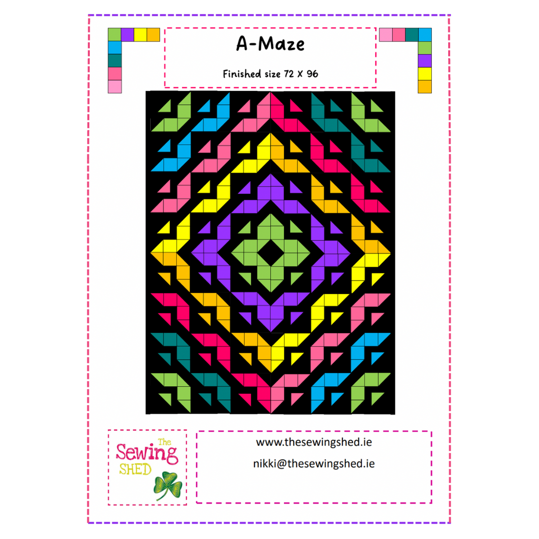 A-MAZE Quilt Pattern (Digital Download) | Sewing & Quilting Pattern ...