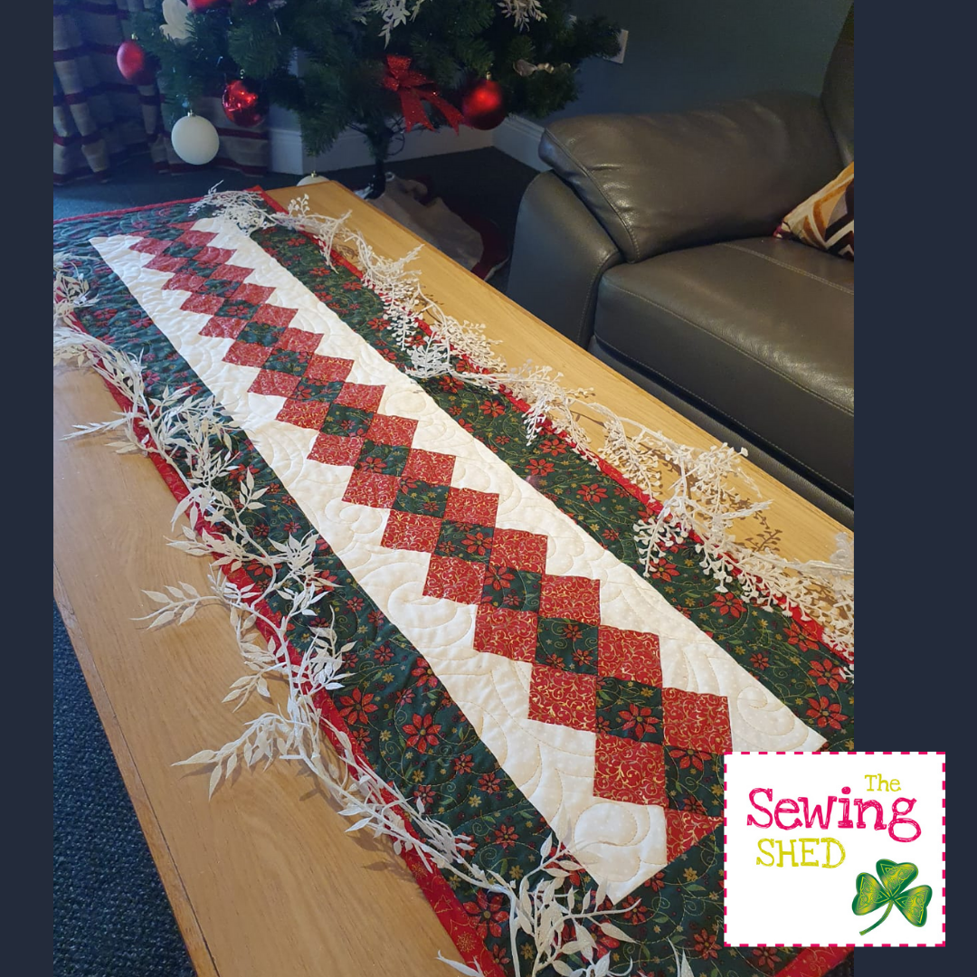 Christmas Table Runner Easy Pattern | Sewing & Quilting Pattern | The ...