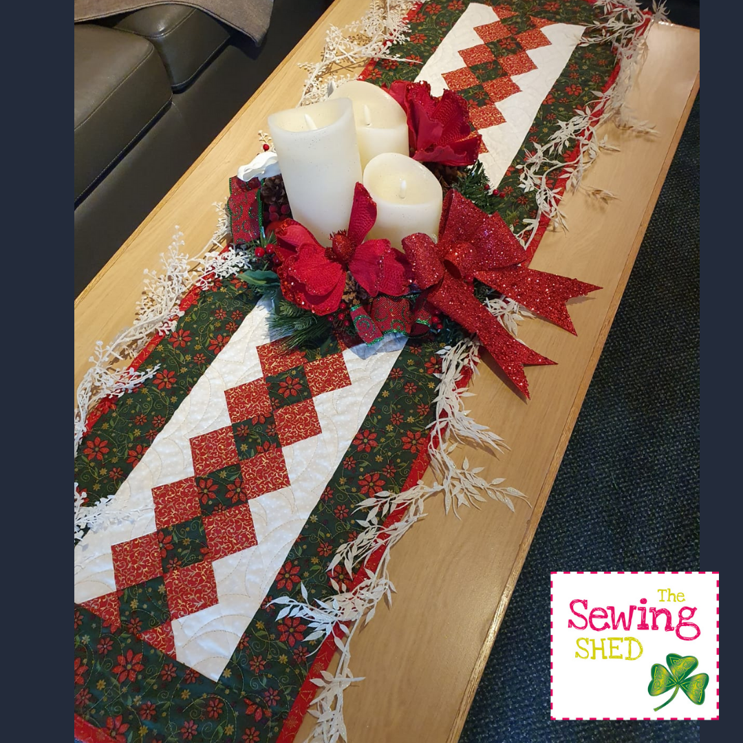 Christmas Table Runner Easy Pattern | Sewing & Quilting Pattern | The ...