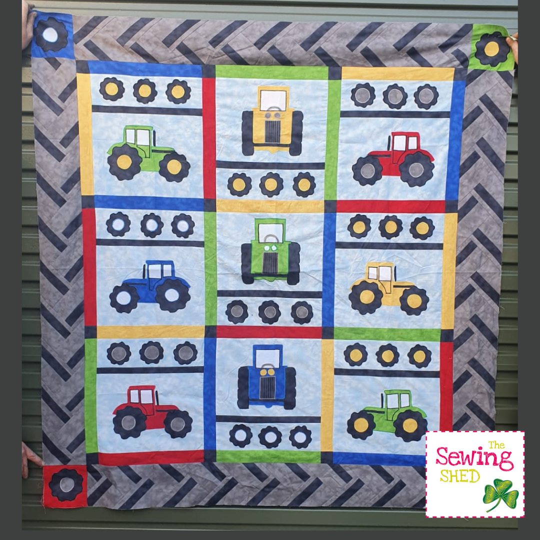 Tractor Quilt Block Pattern